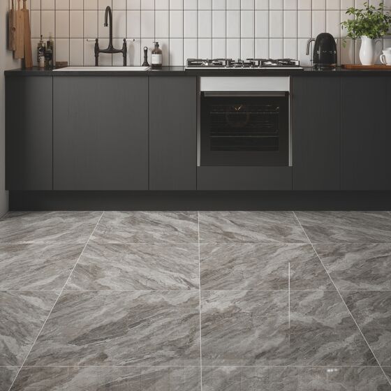 Apollo Grey Glazed Porcelain Wall & Floor Tile 600x600mm - Superceramic ...