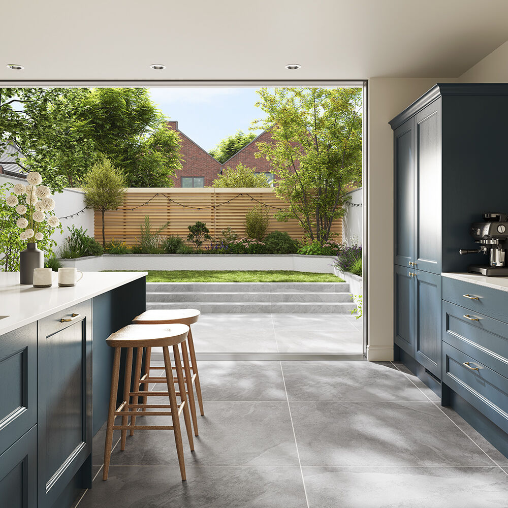 Atlanta Grey Glazed Porcelain 1000x1000x20mm - Superceramic Tile Shop