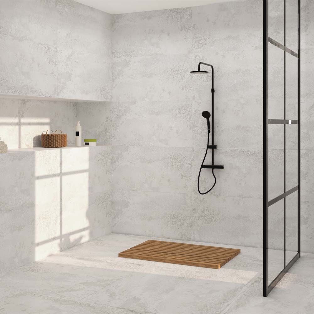 Iron White Lappato Glazed Porcelain W&F 600x1200mm - Superceramic Tile Shop