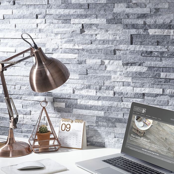 Cloud Grey Split Face Slate Cladding 100x360mm - Superceramic Tile Shop