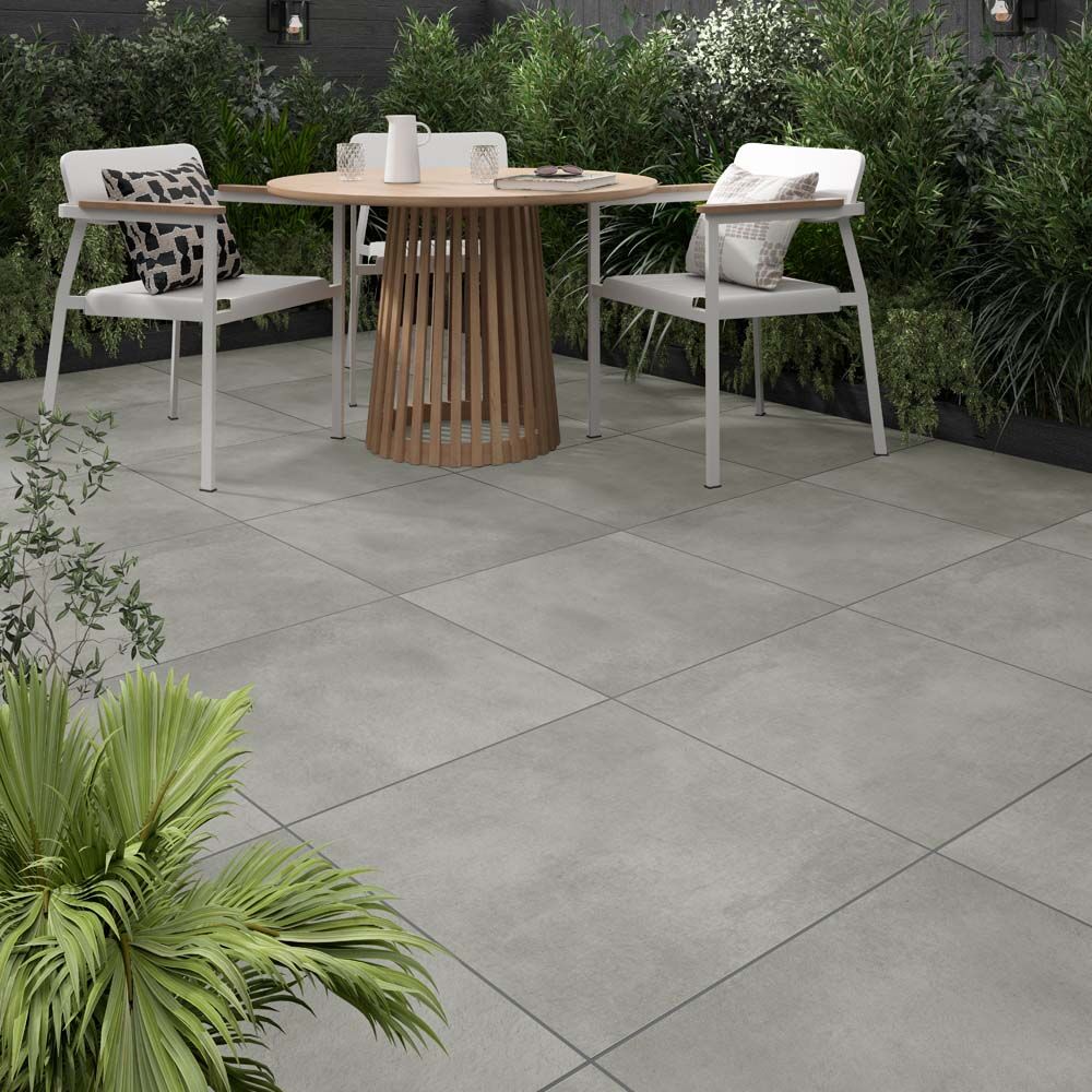 Oakworth Grey Matt Porcelain 600x600x20mm - Superceramic Tile Shop